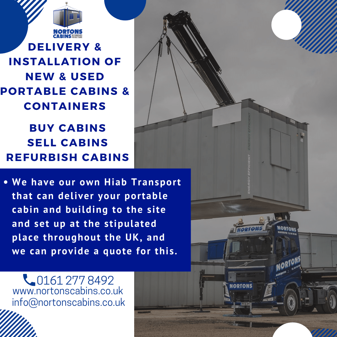 DELIVERY & INSTALLATION OF NEW & USED PORTABLE CABINS & CONTAINERS